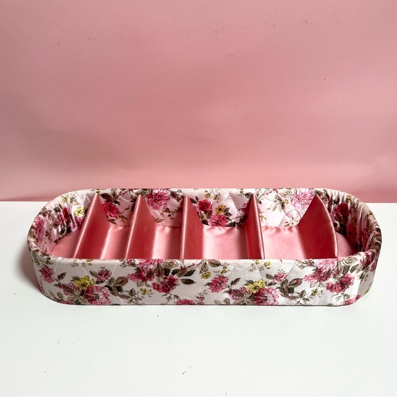 Vintage | Accents | Vintage Pink 8s Retro Floral Lingerie Drawer ...